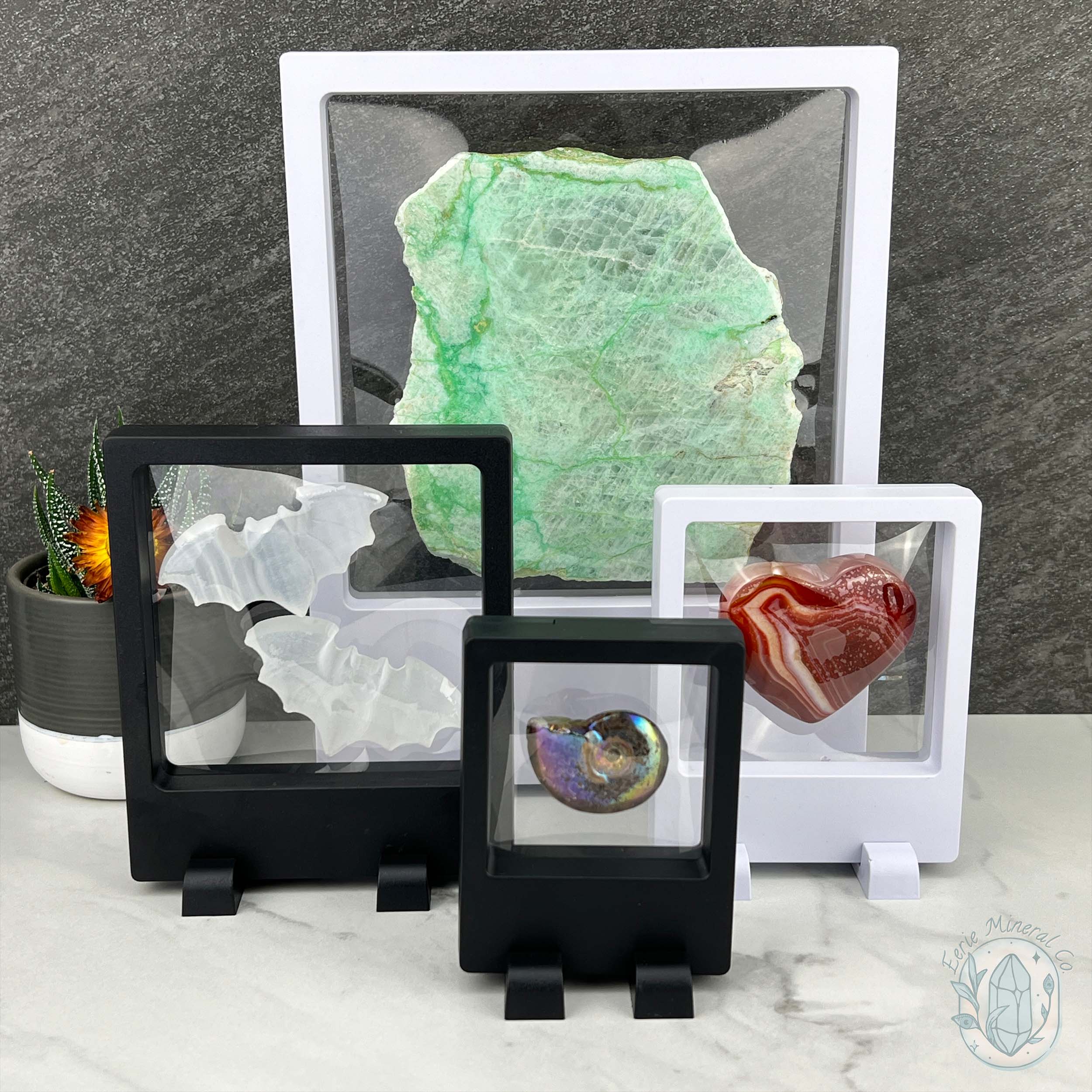 A collection of Crystal and Collectible Display Cases – Eerie Mineral Co.