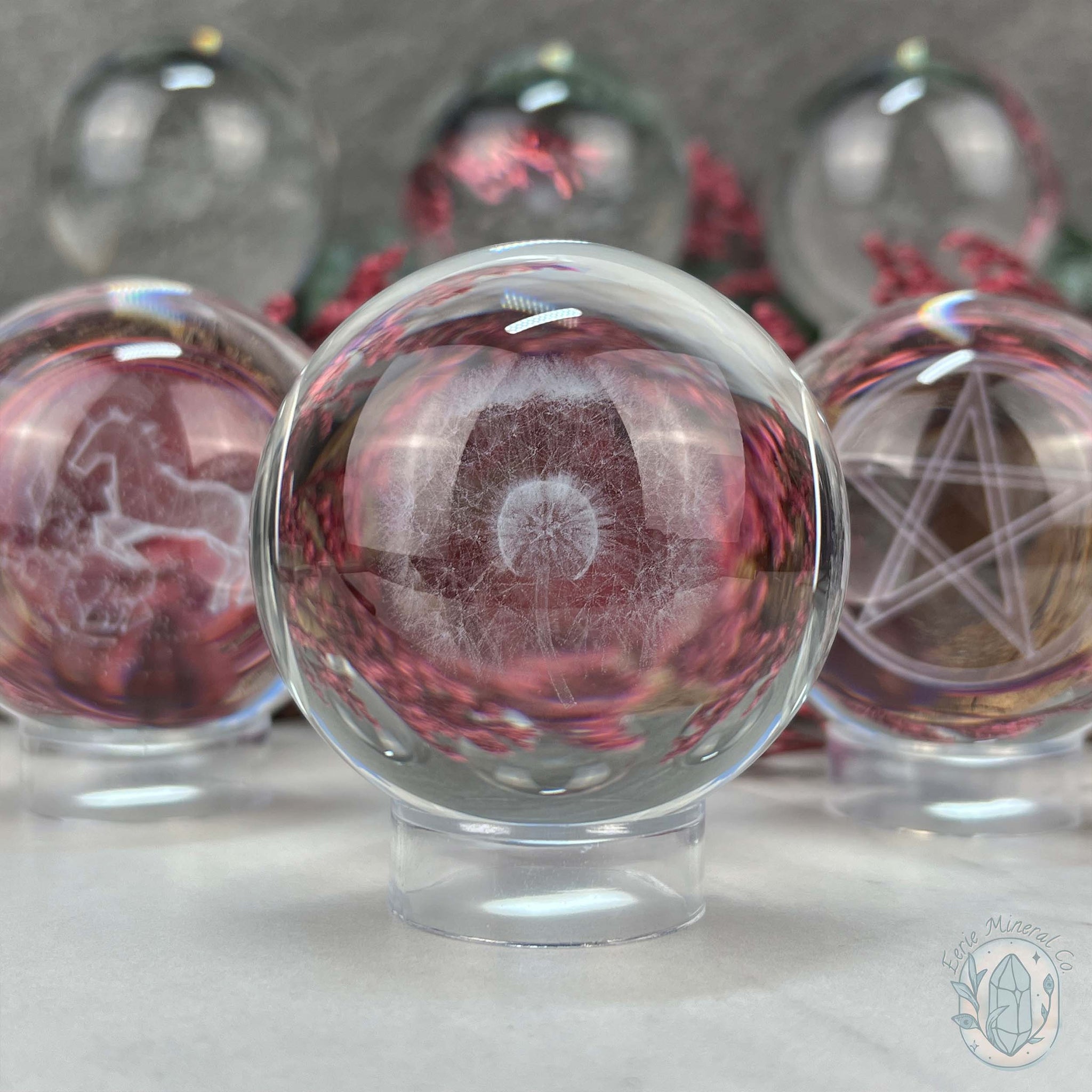 Precision 3D Laser Etched Clear Glass Spheres | New Spheres and Orbs ...