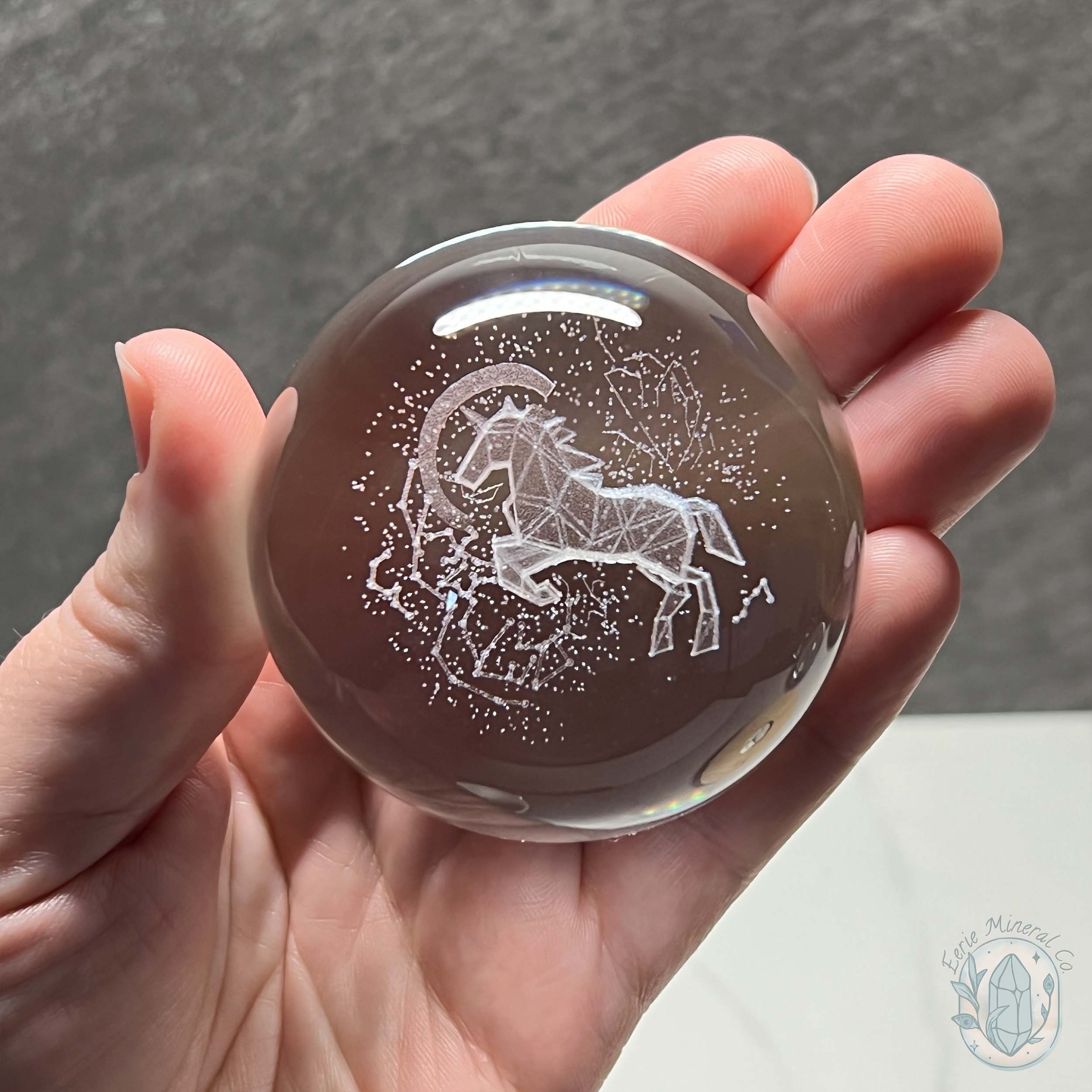 Precision 3D Laser Etched Clear Glass Spheres | New Spheres and Orbs ...