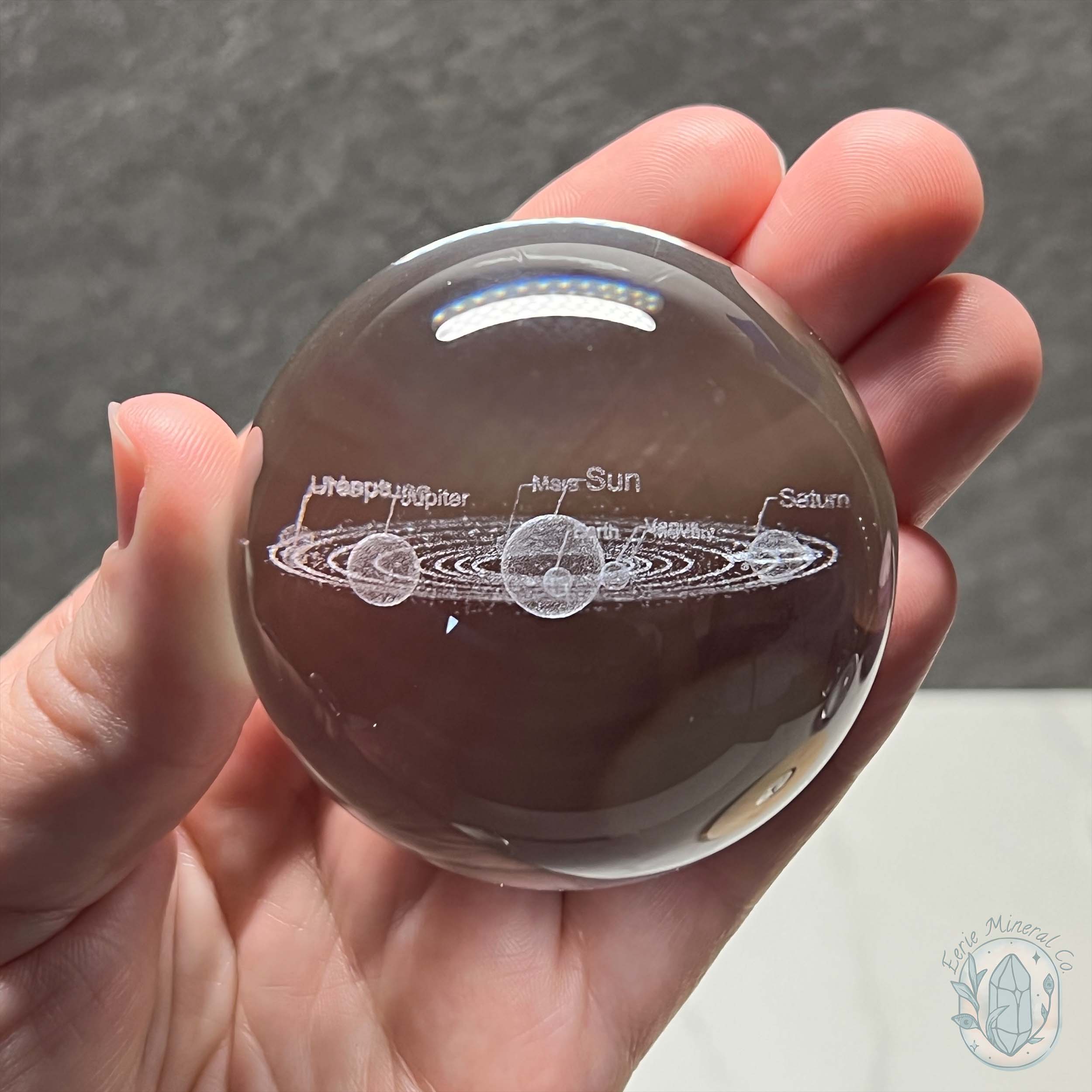 Precision 3D Laser Etched Clear Glass Spheres | New Spheres and Orbs ...