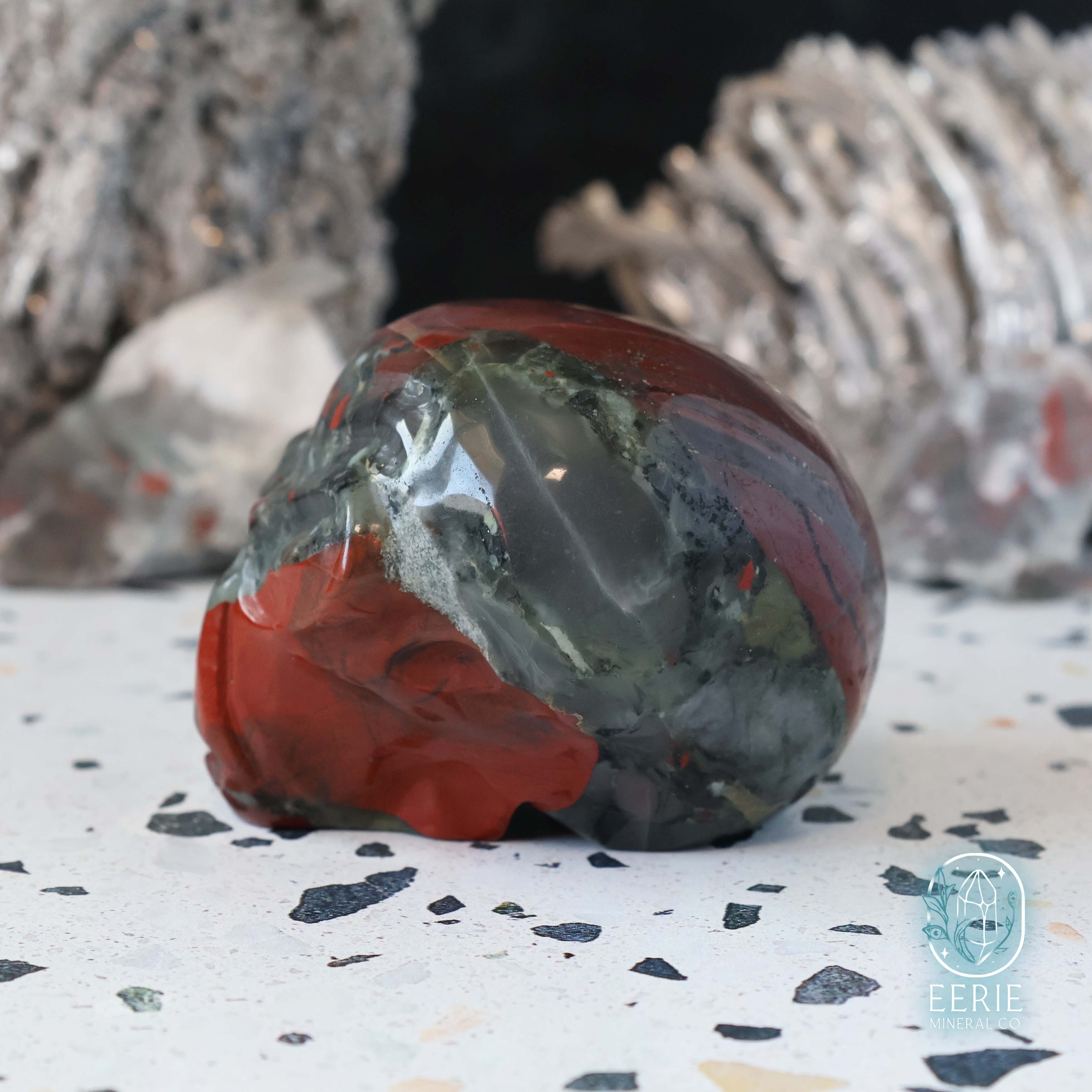 African Bloodstone Pyrite Sphere | Raw African Bloodstone Available ...