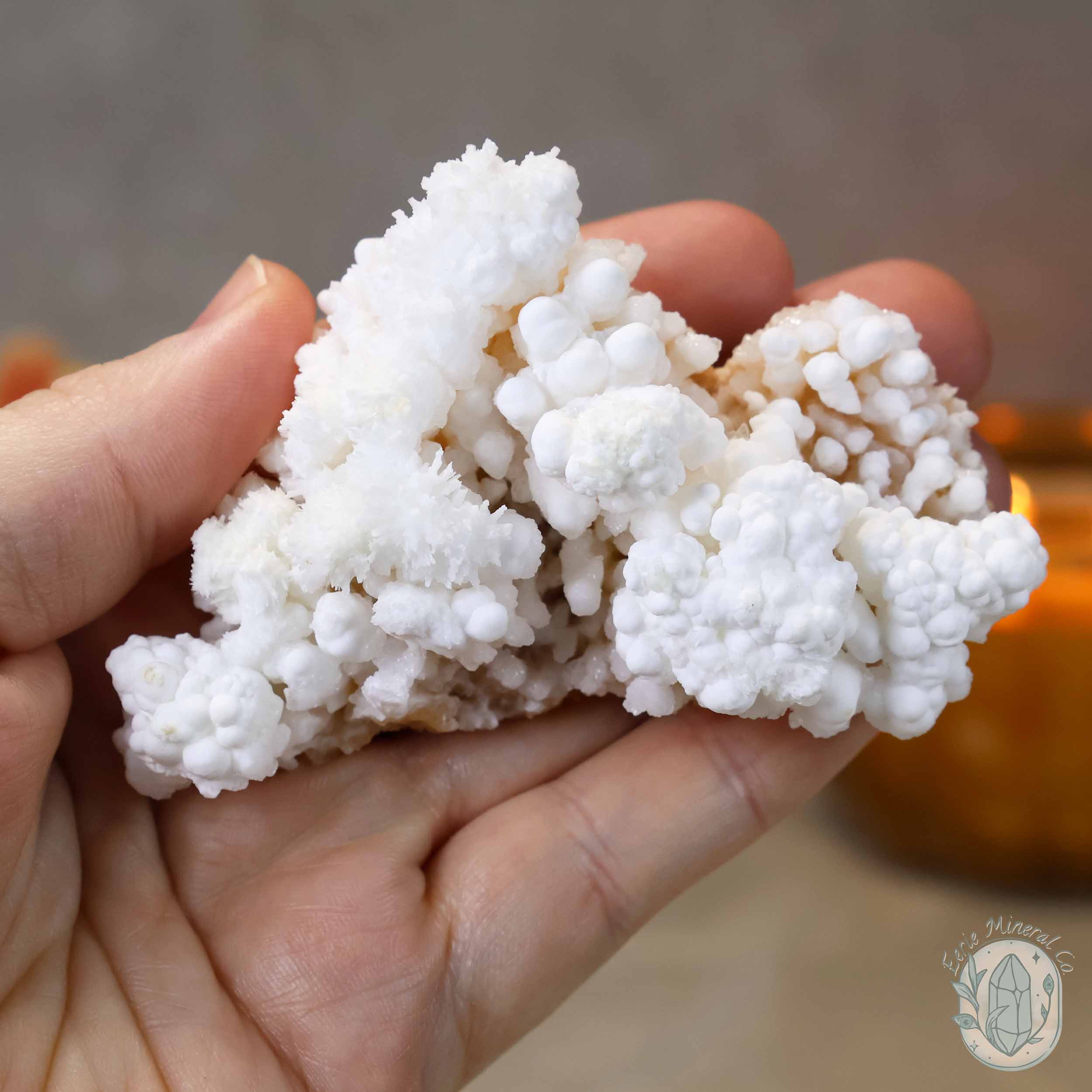 White Druzy Calcite Cave Stalactite Specimen | Specimens For Sale ...