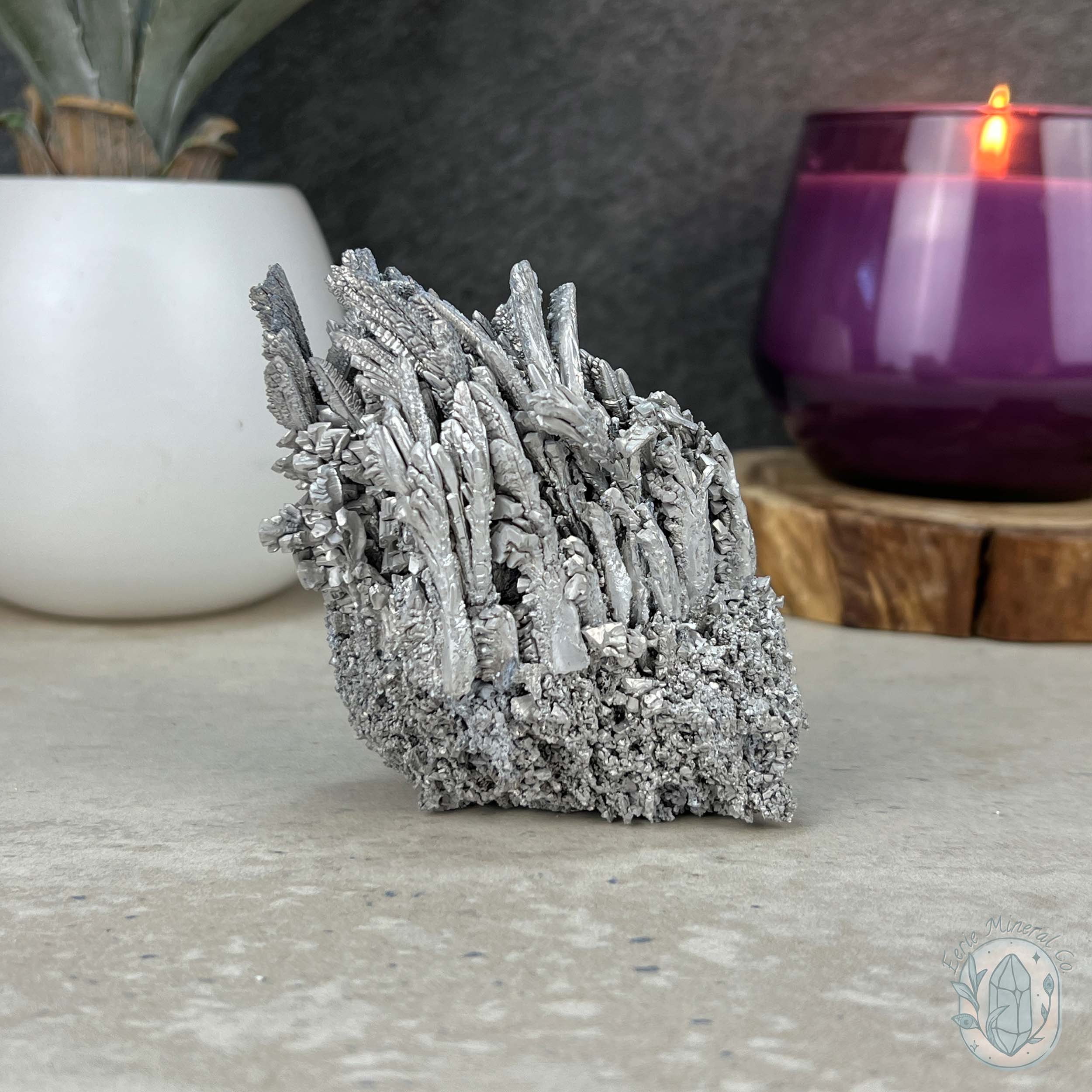 Natural Raw Silver Magnesium Display Specimen – Eerie Mineral Co.