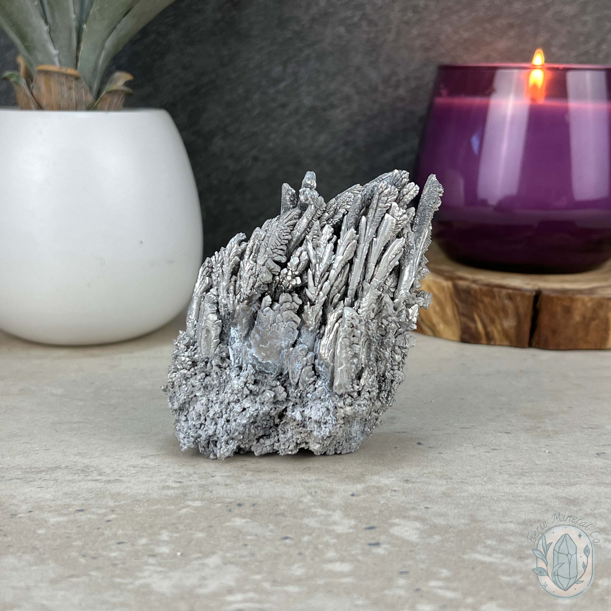 Natural Raw Silver Magnesium Display Specimen – Eerie Mineral Co.