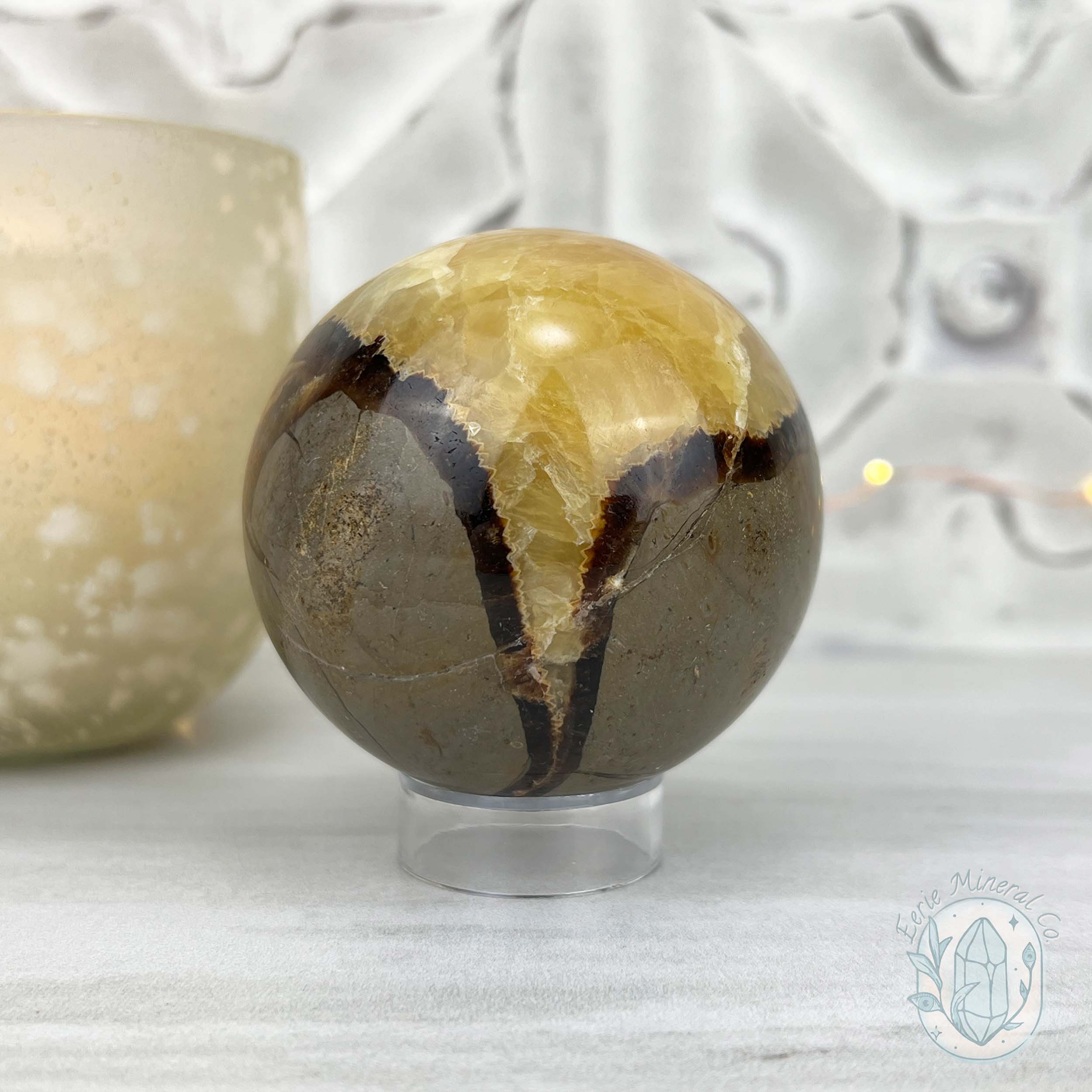 65mm Polished Septarian Sphere – Eerie Mineral Co.