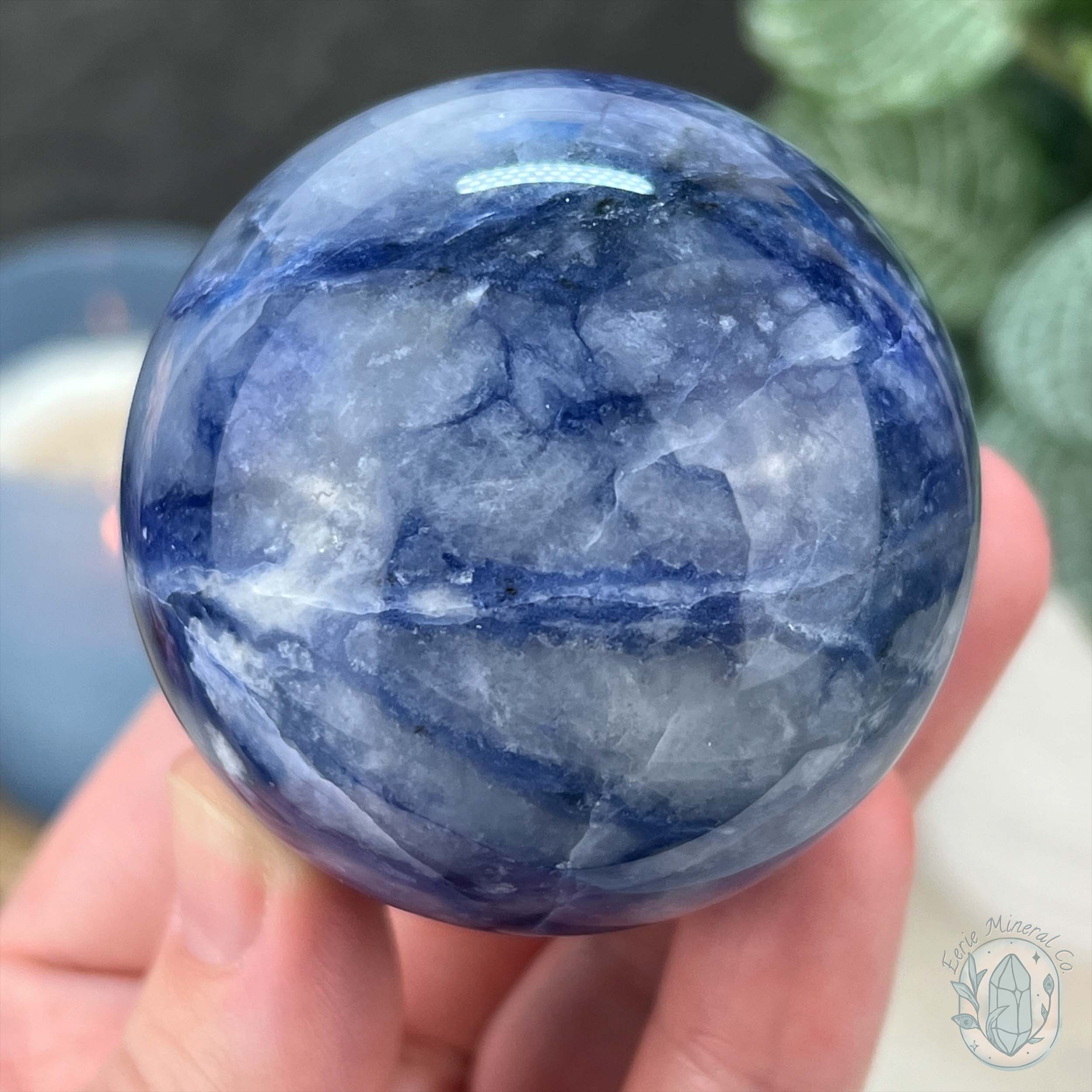 UV Reactive Sodalite Polished Sphere | Crystal Spheres and Orbs ...