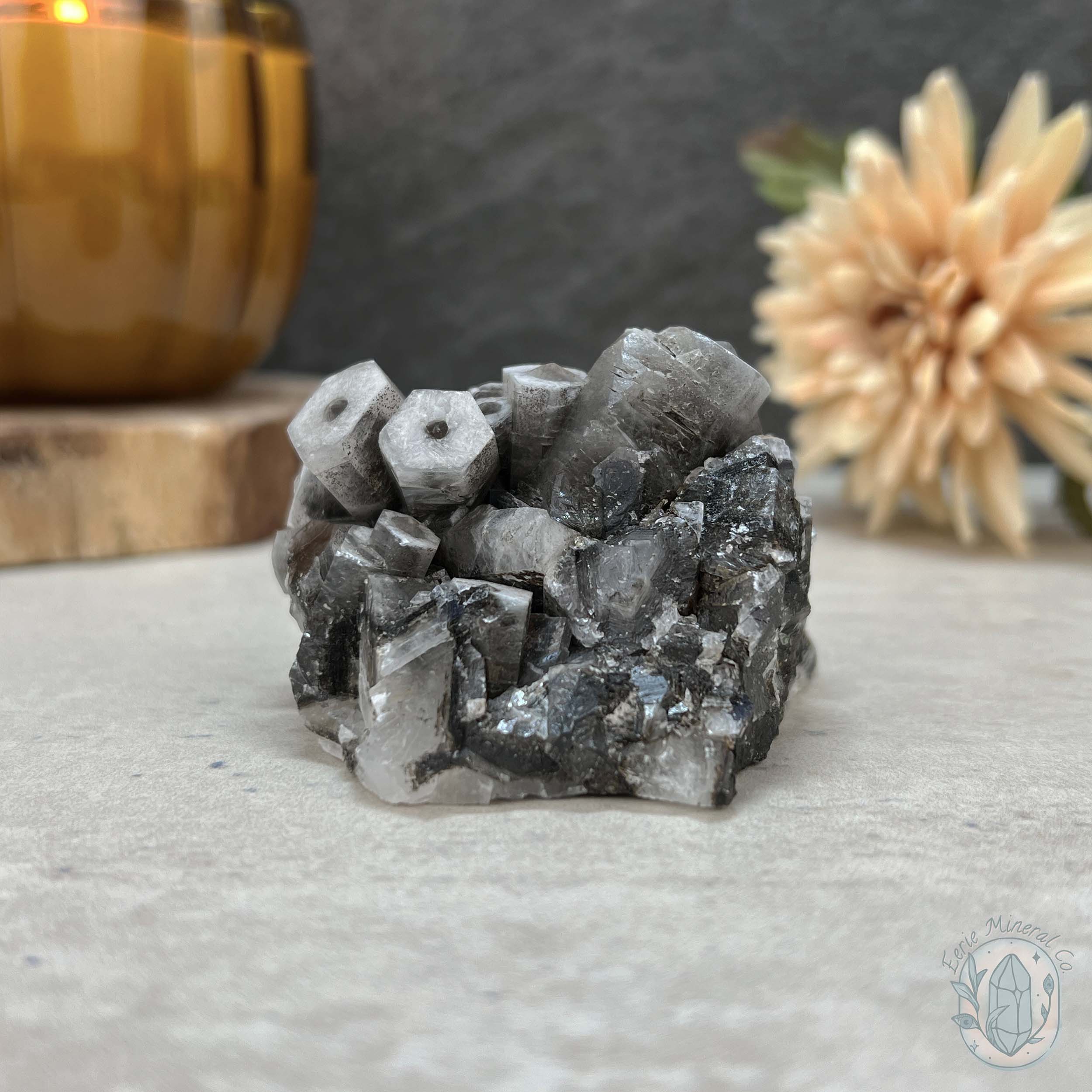 UV Reactive Druzy Columnar Calcite Specimen | Eerie Mineral Co.