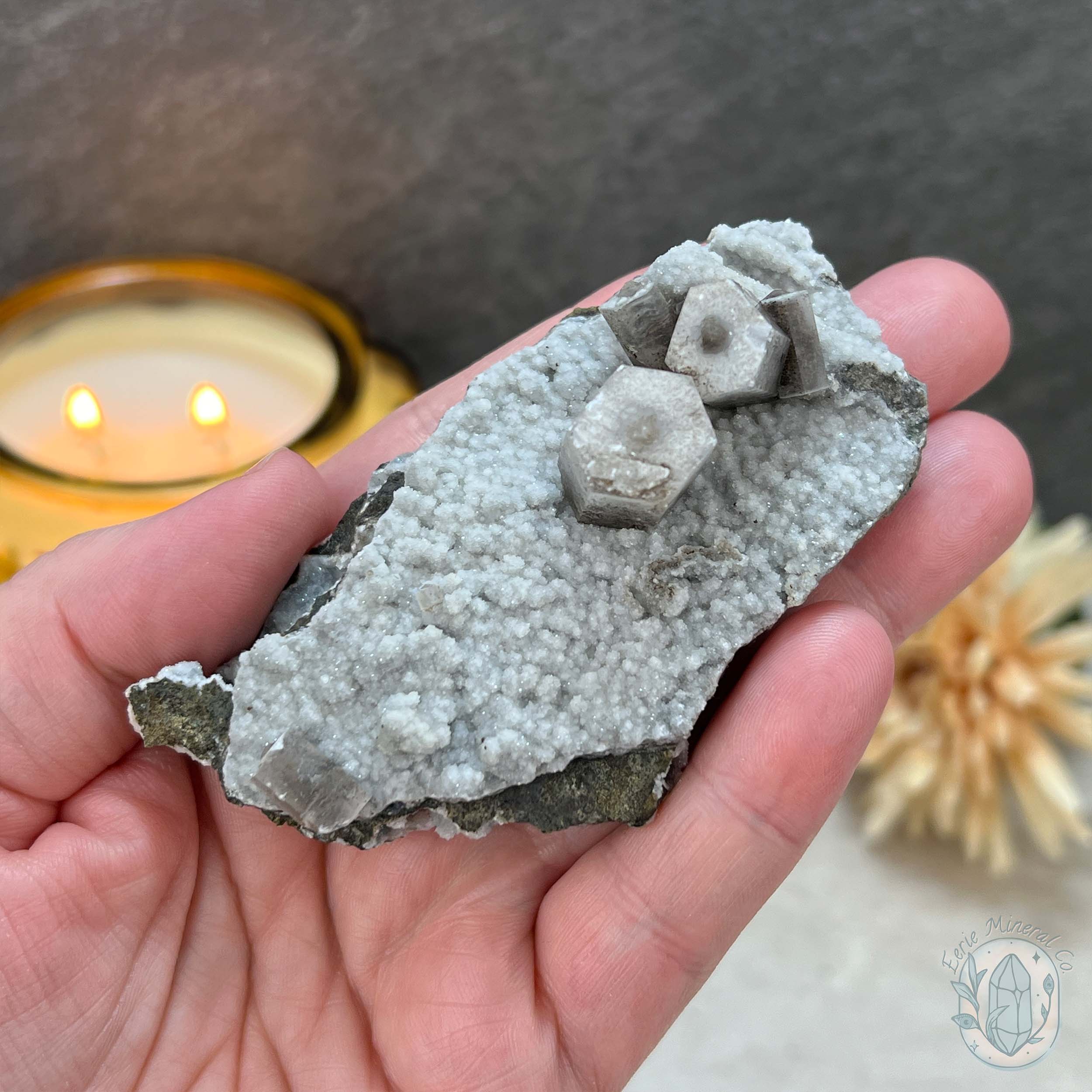 UV Reactive Columnar Calcite Cluster Specimen | New Specimens – Eerie ...