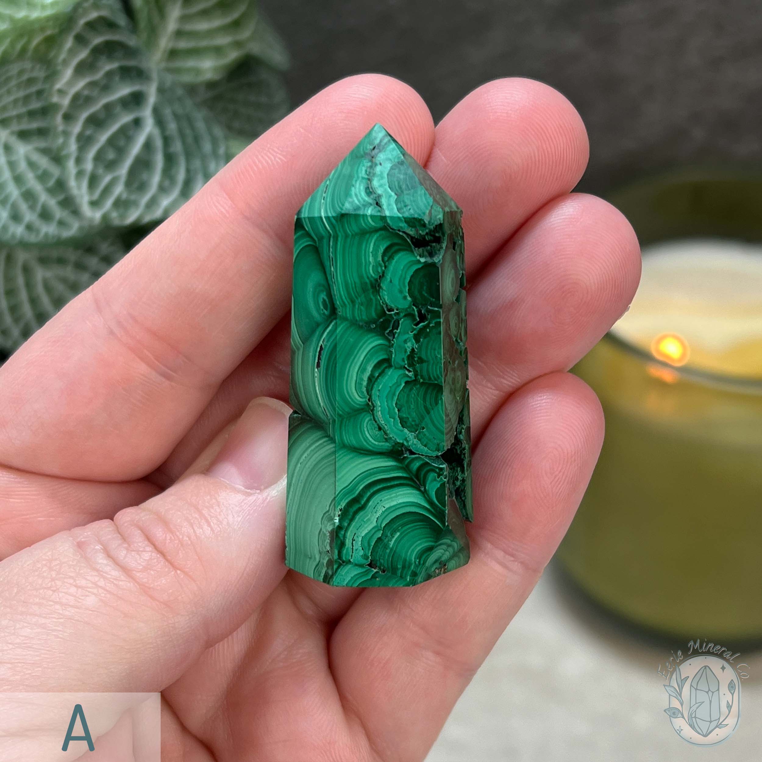 Polished Malachite Tower | Eerie Mineral Co.