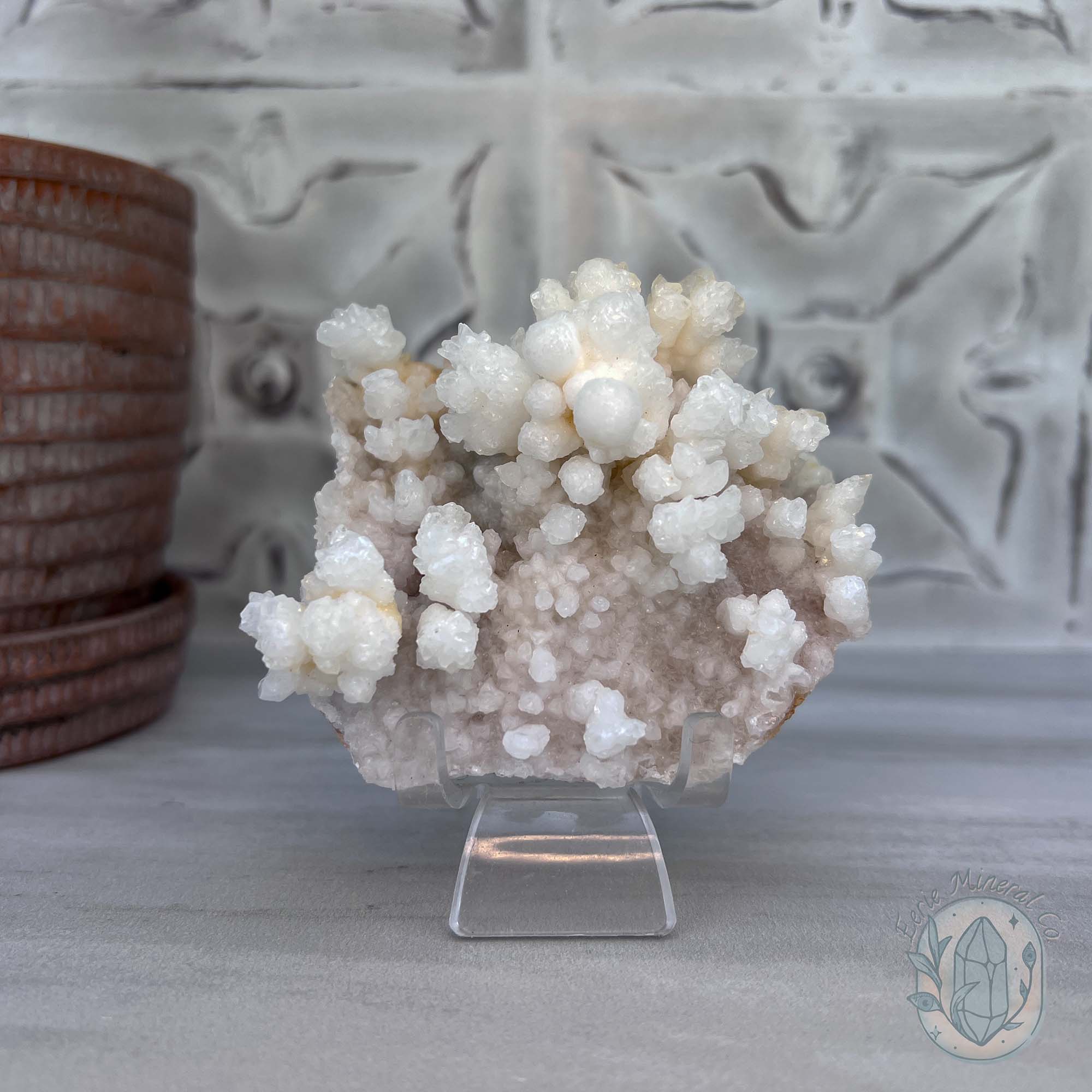 Natural Druzy Cave Calcite Stalactite Specimen | Eerie Mineral Co.