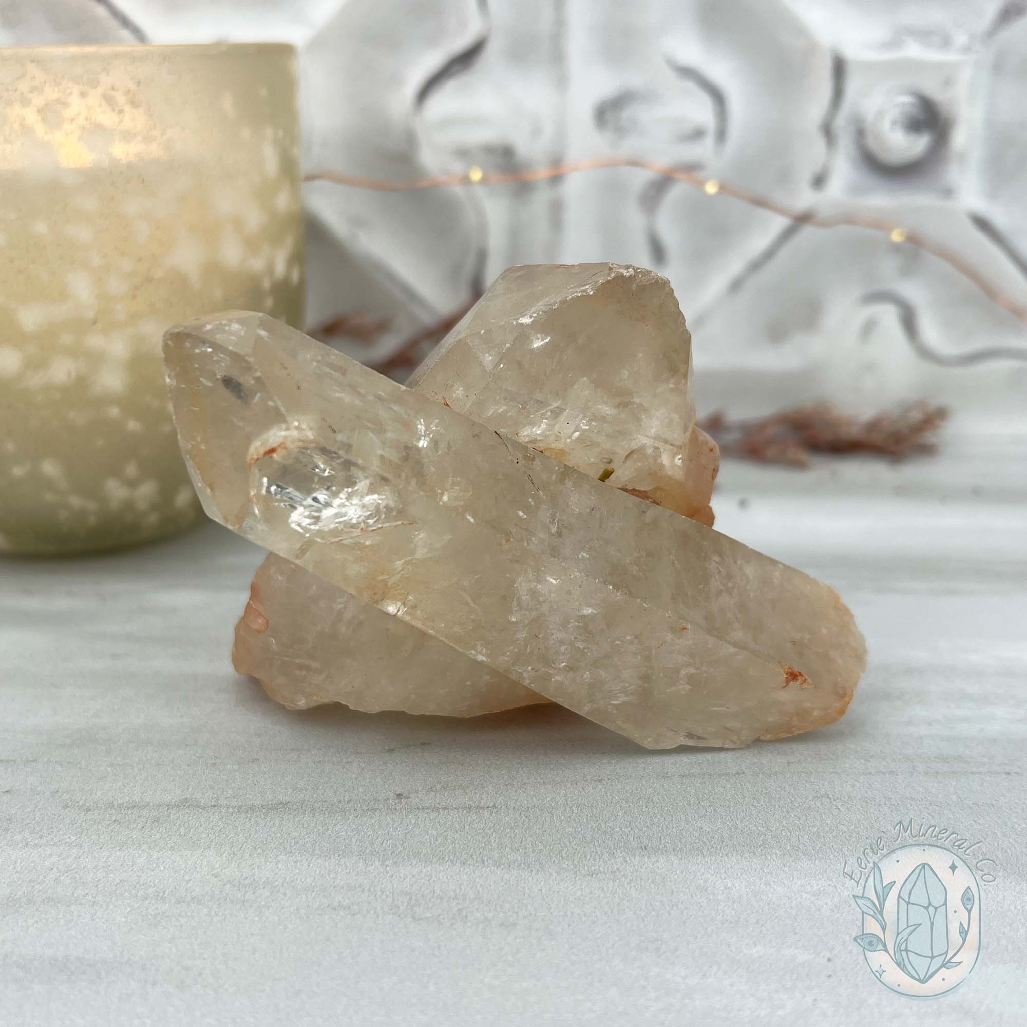 Natural Raw Citrine Crystal Cluster Point | Eerie Mineral Co.