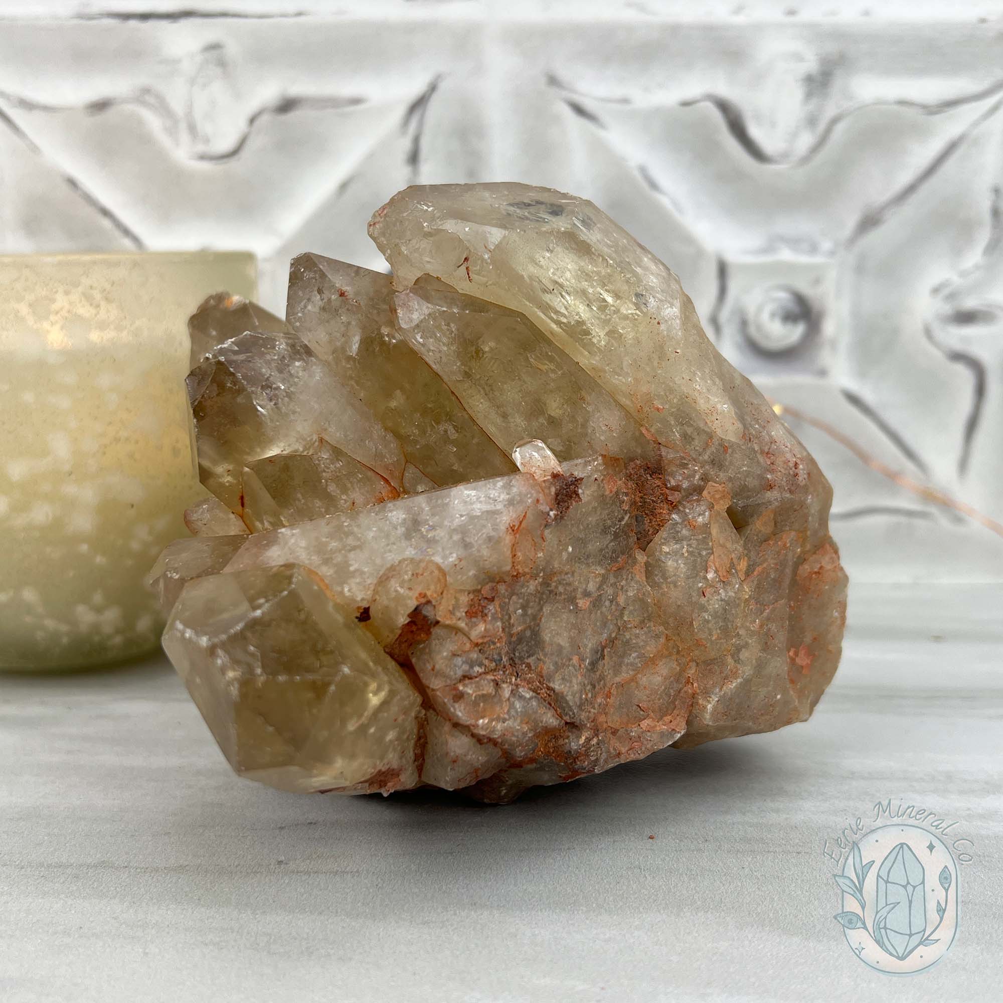Natural Raw Citrine Crystal Cluster Point | Eerie Mineral Co.
