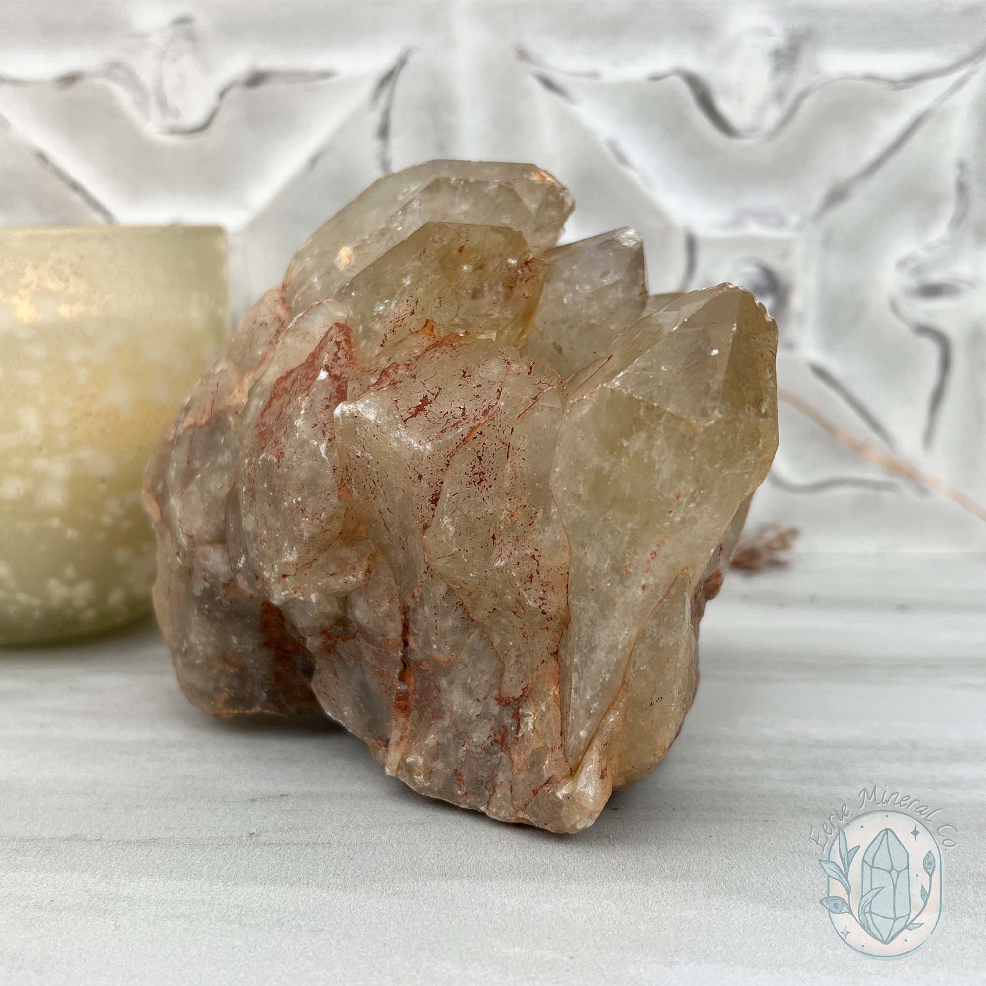 Natural Raw Citrine Crystal Cluster Point | Eerie Mineral Co.