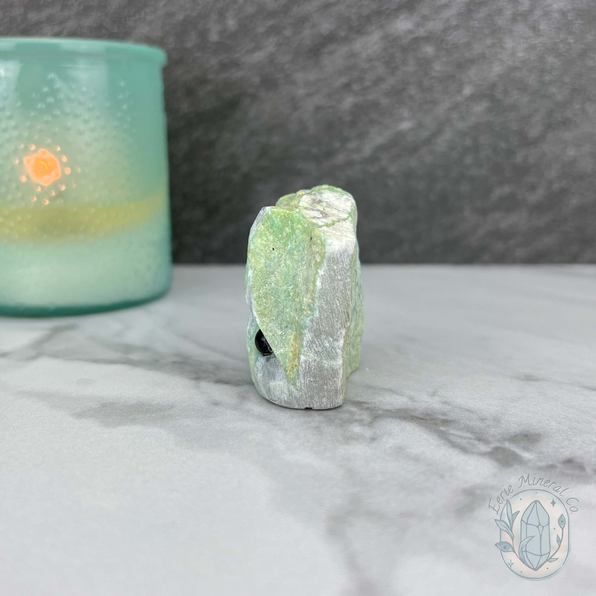 Green Moonstone with Hedgehog Specimen | Eerie Mineral Co.