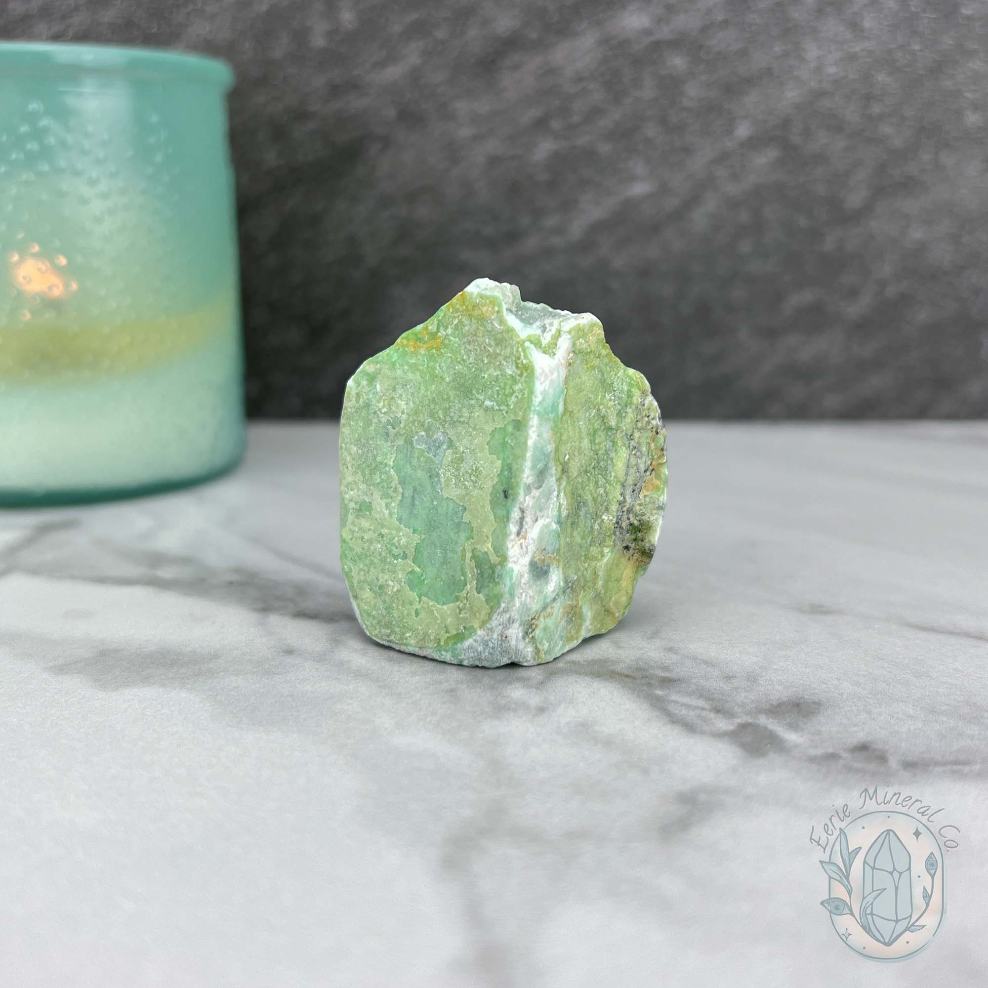 Green Moonstone with Hedgehog Specimen | Eerie Mineral Co.