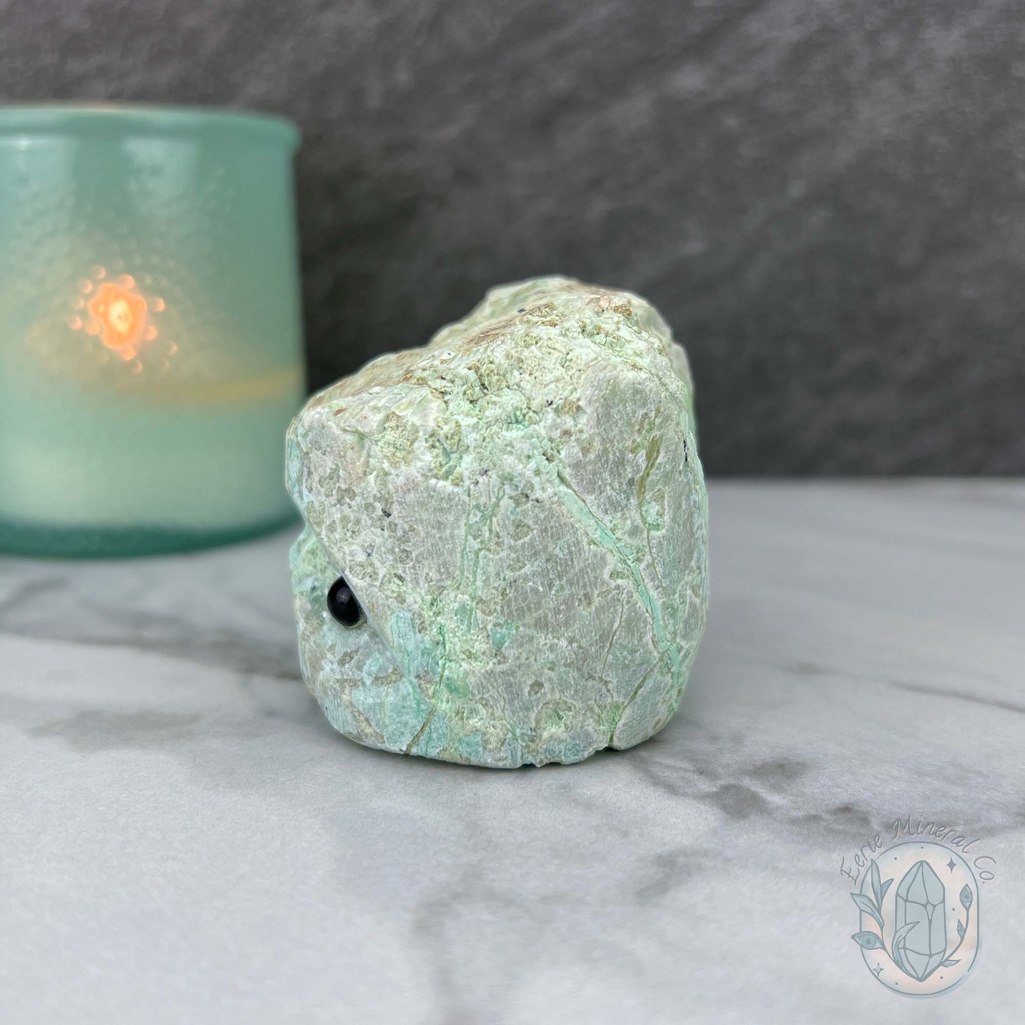 Green Moonstone with Hedgehog Specimen | Eerie Mineral Co.
