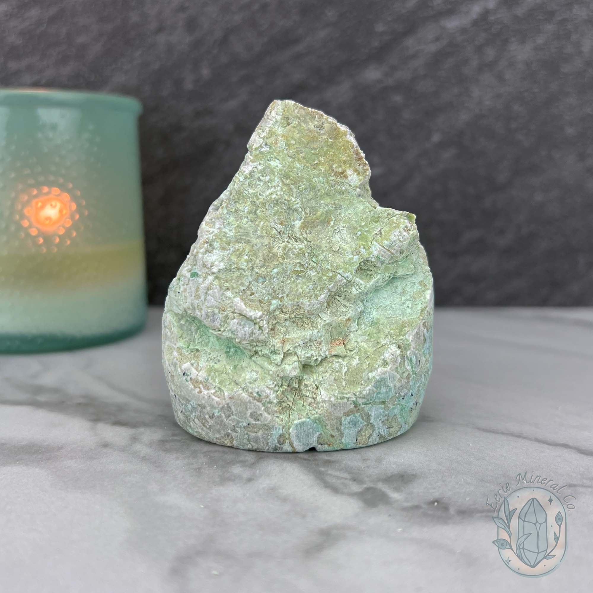 Green Moonstone with Hedgehog Specimen | Eerie Mineral Co.