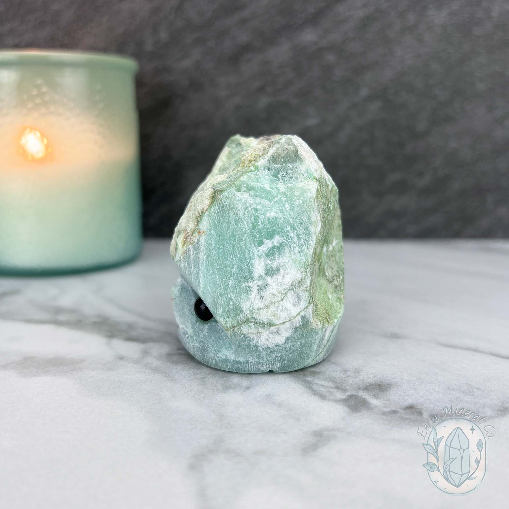 Green Moonstone with Hedgehog Specimen | Eerie Mineral Co.