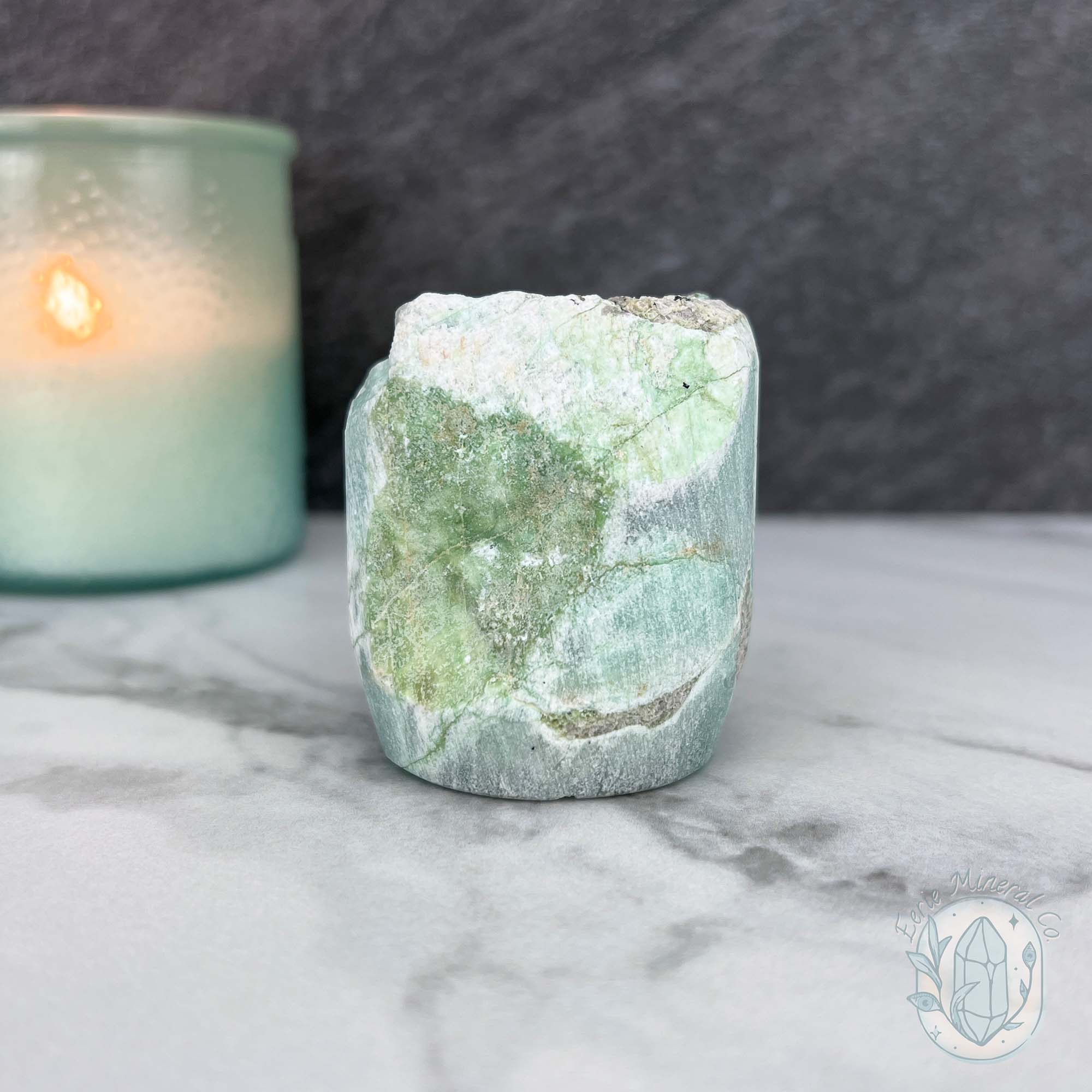 Green Moonstone with Hedgehog Specimen | Eerie Mineral Co.