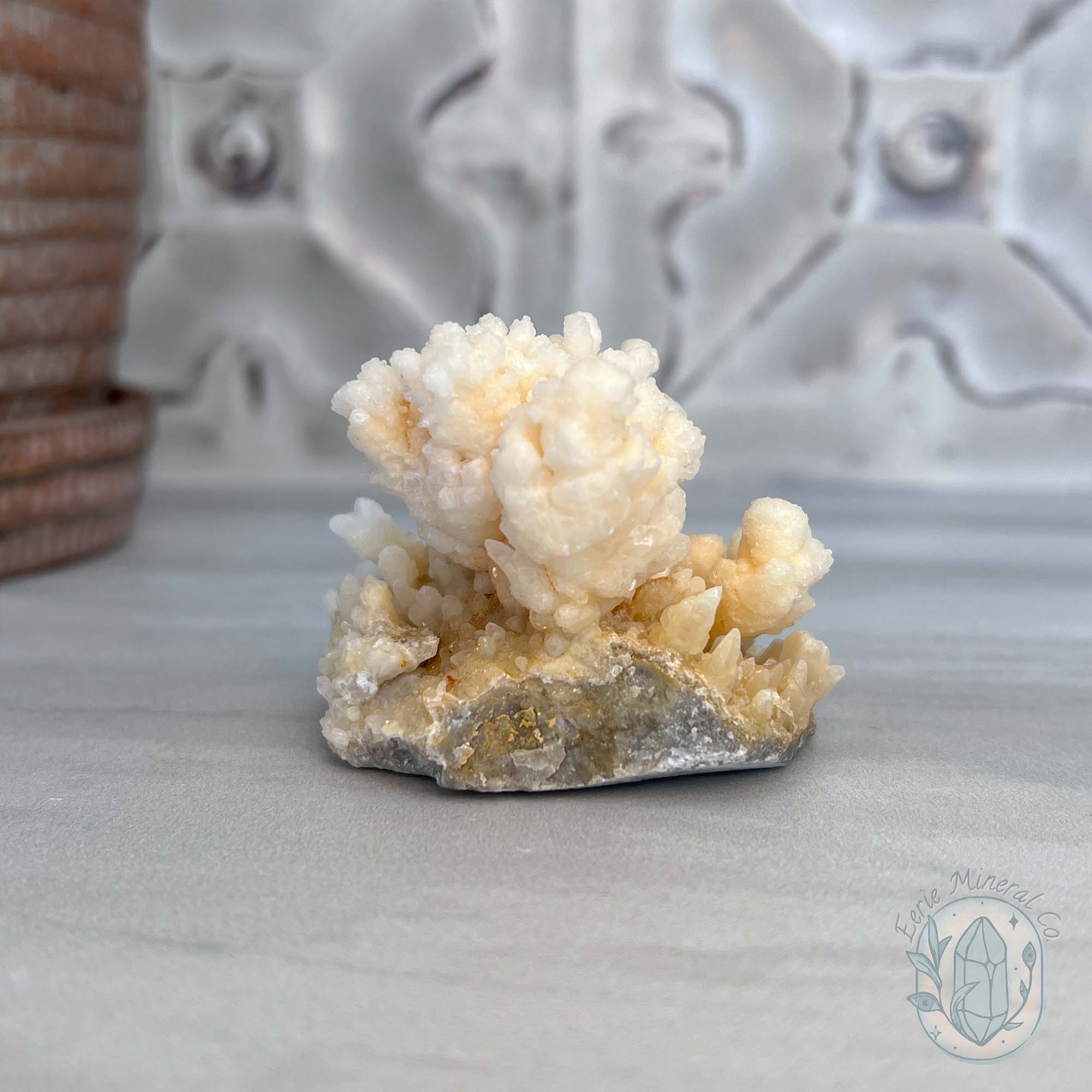 Natural Druzy Cave Calcite Stalactite Specimen | Eerie Mineral Co.