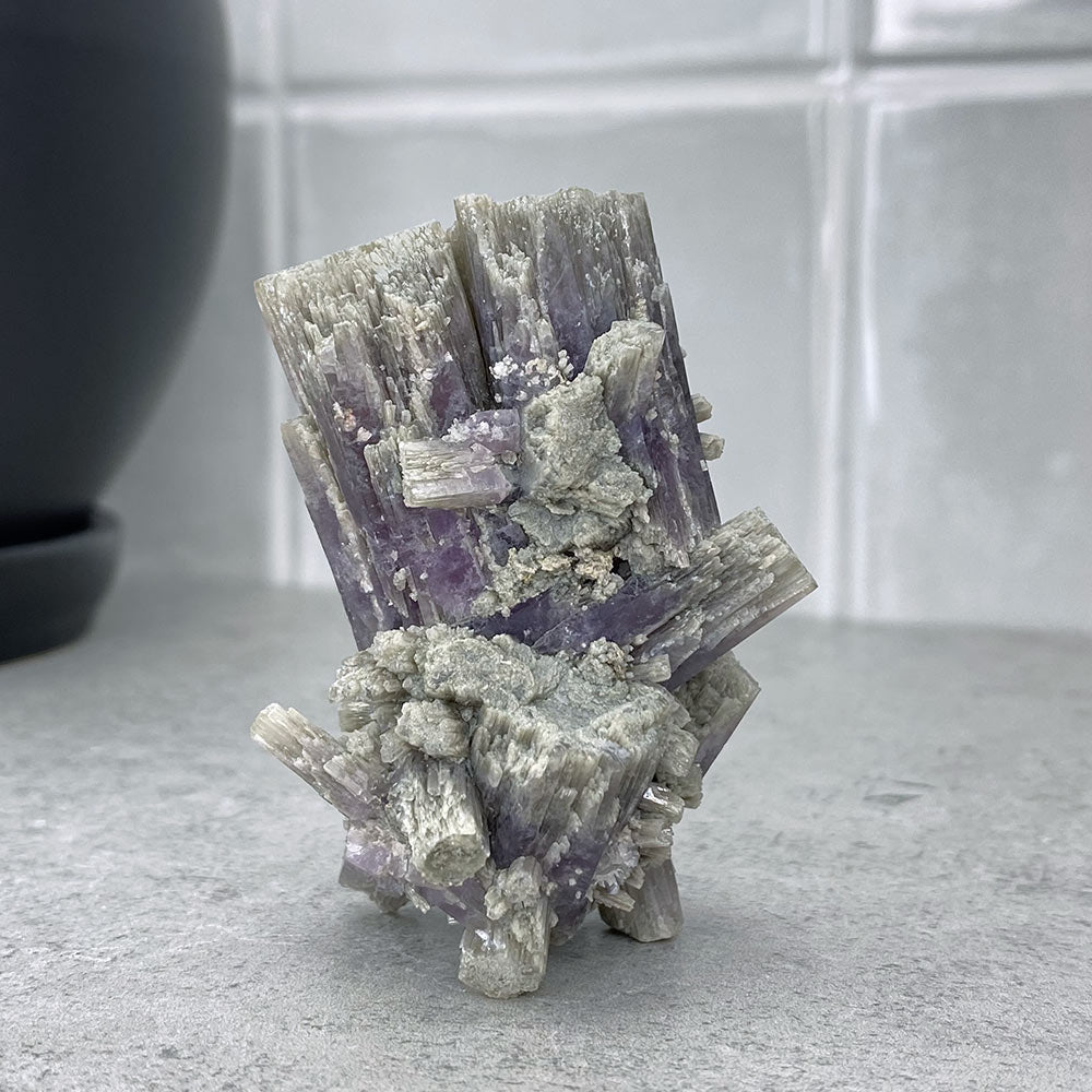 Natural Purple Aragonite Cluster | Eerie Mineral Co.