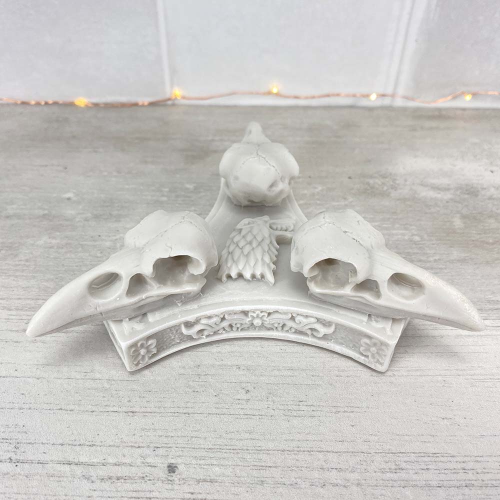 Raven Skull Sphere Holders | Eerie Mineral Co.