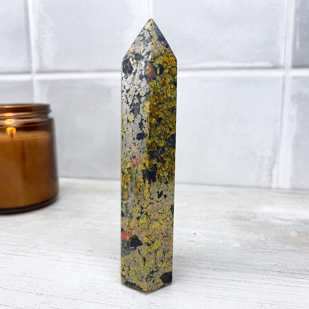 Rare Realgar and Orpiment Tower | Eerie Mineral Co.