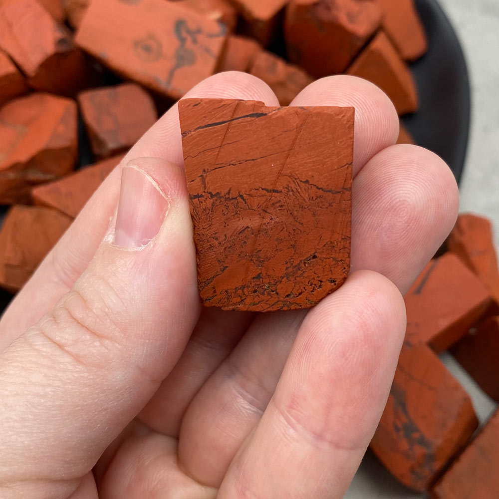 Small Sized Natural Red Jasper Rough Stones | Eerie Mineral Co.