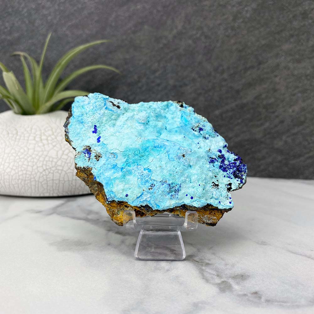 Chrysocolla With Azurite Specimen | Eerie Mineral Co.