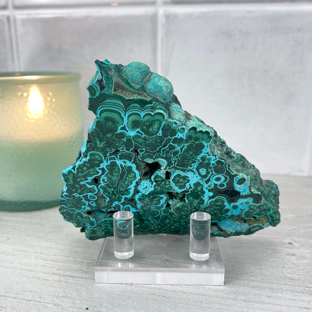 Polished Chrysocolla Slab | Eerie Mineral Co.
