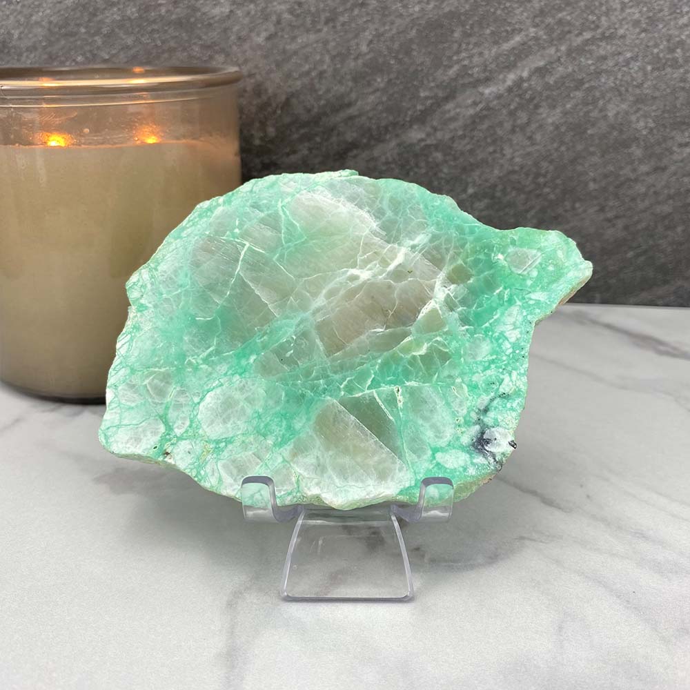 Polished Green Moonstone Slab | Eerie Mineral Co.