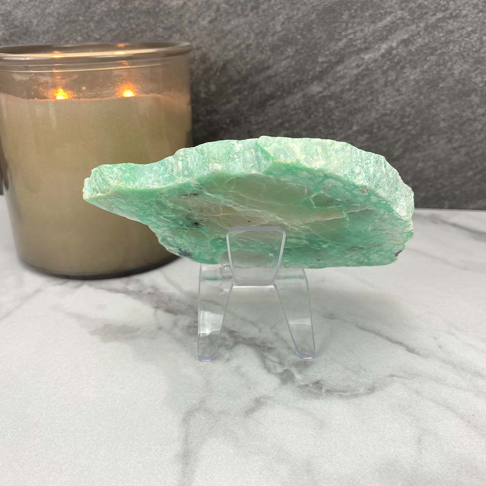 Polished Green Moonstone Slab | Eerie Mineral Co.
