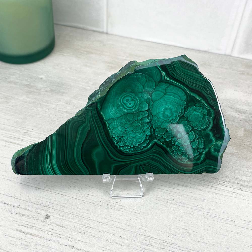 Polished Malachite Slab | Eerie Mineral Co.