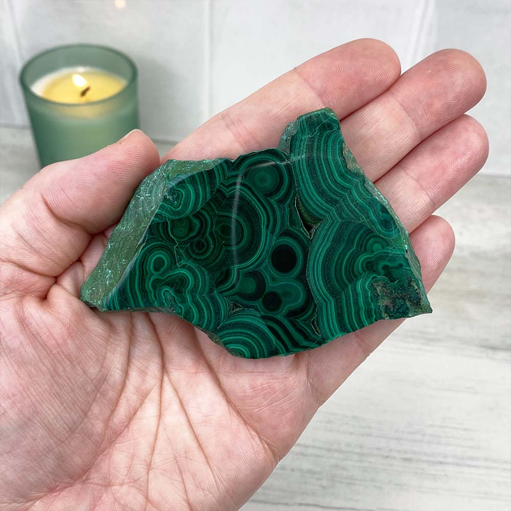 Polished Malachite Slab | Eerie Mineral Co.
