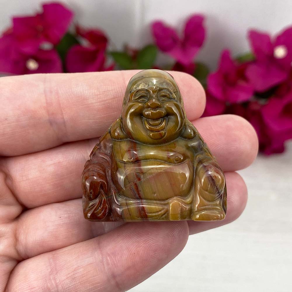 Smiling Buddha Stone Carving | Eerie Mineral Co.